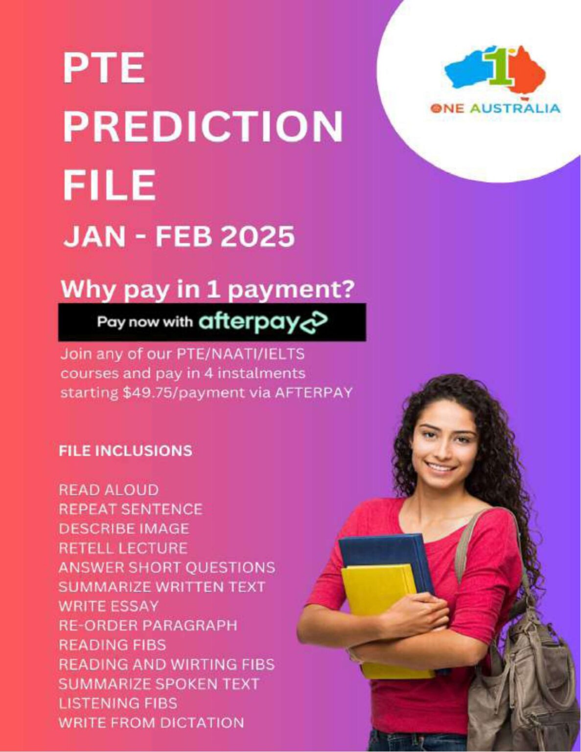 Free PTE Prediction File - One Australia Group