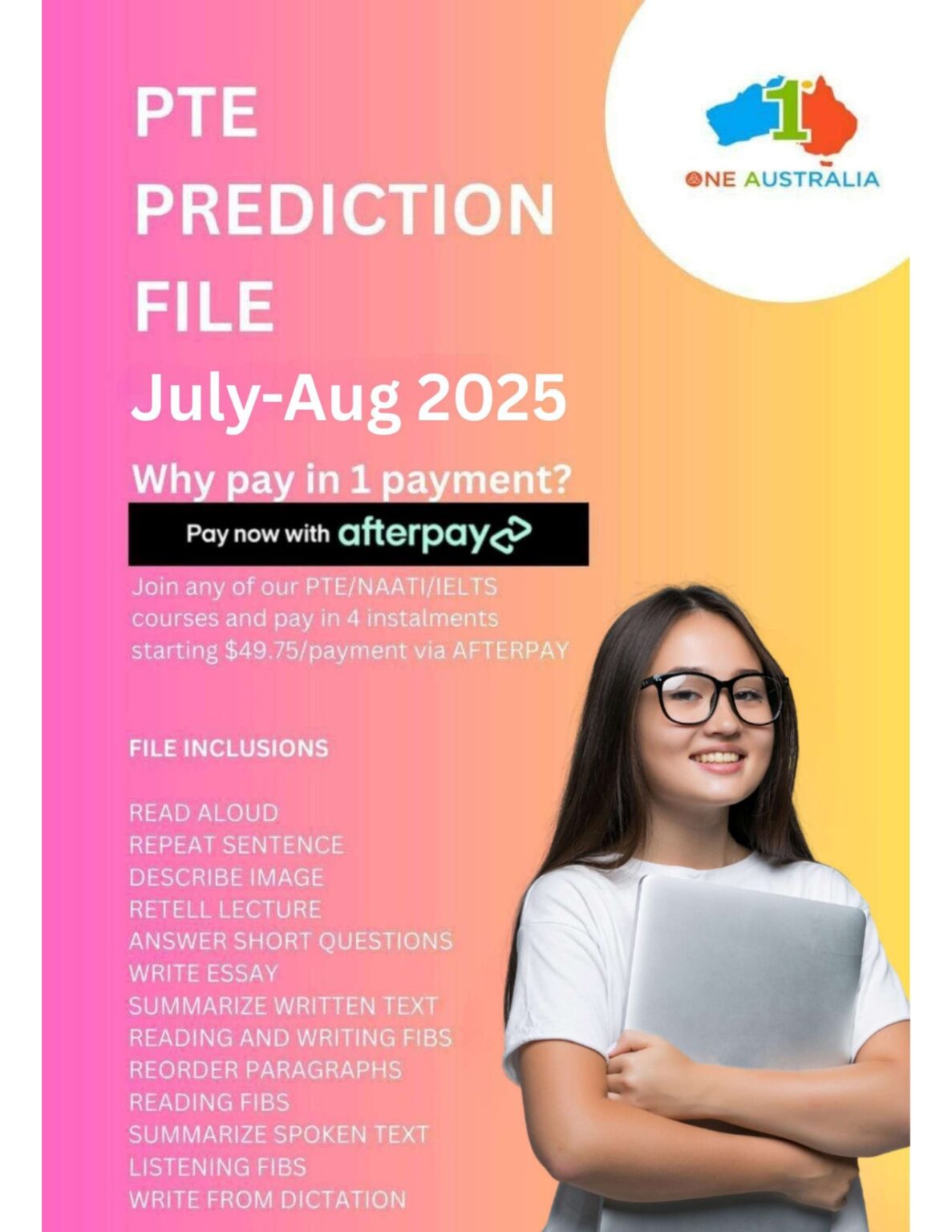 Free PTE Prediction File - One Australia Group