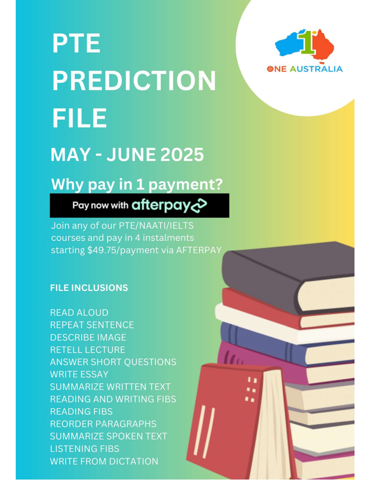Free PTE Prediction File - One Australia Group
